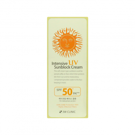 3W Clinic Intensive UV Sunblock Cream SPF50+ Pa+++ 70ml Price in bd;