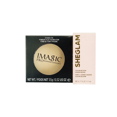Imagic Powder Foundation 01 & Sheglam Birthday Suit Blush