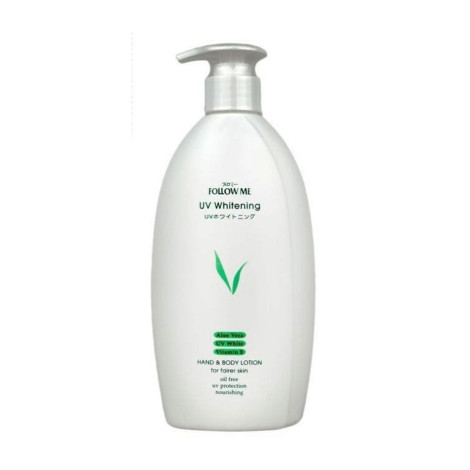 Follow Me UV Whitening Aloe Vera UV White Vitamin E Hand & Body Lotion ...