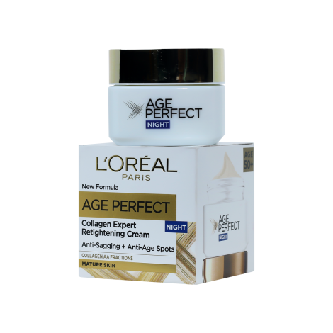 L'Oreal Age Perfect Collagen Expert retightening Cream Night For Mature ...