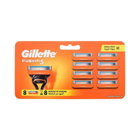 Gillette Fusion 5 Razor Blades - 8 Cartridges in bd
