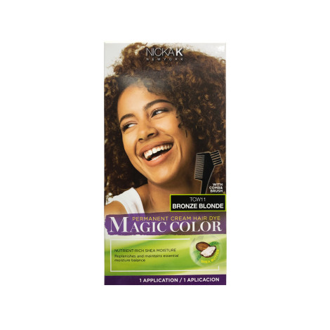 Nicka K Permanent Cream Hair Dye Magic Color - TCW11 Bronze Blonde in bd