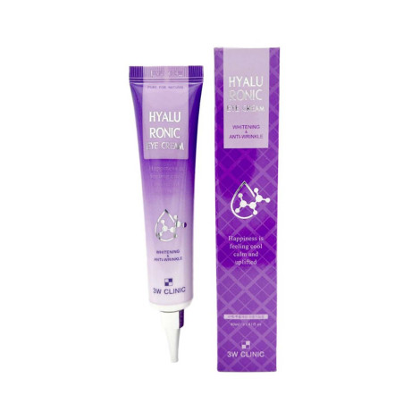 3W Clinic Hyaluronic Whitening & Anti-Wrinkle Eye Cream 40ml in bd;
