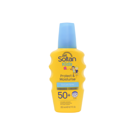 Boots Soltan Kids Protect & Moisturise Spray SPF 50+ 200ml in bd ...