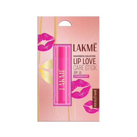 Lakme Lip Love Care Stick SPF15 Strawberry 4.5gm in bd